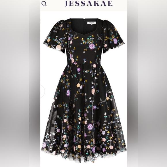 JessaKae | Dresses | Jessakae Black Shimmer Dress Xxl | Poshmark